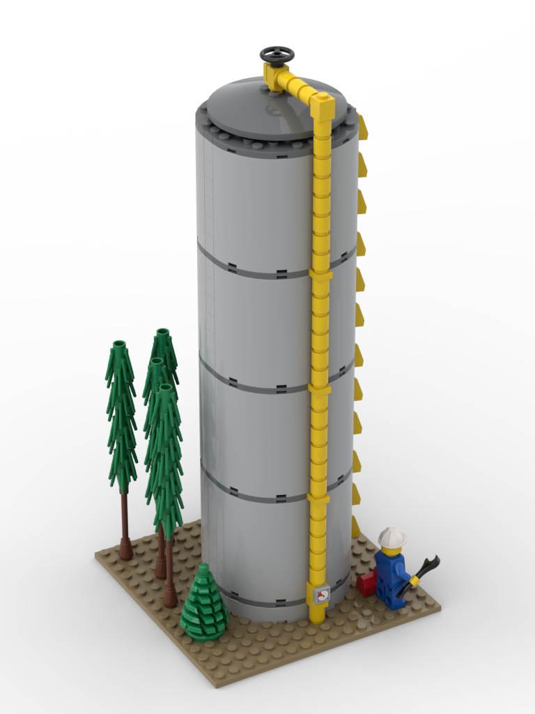LEGO MOC Industrial Silo / Storage Tank by Ben_Stephenson | Rebrickable ...